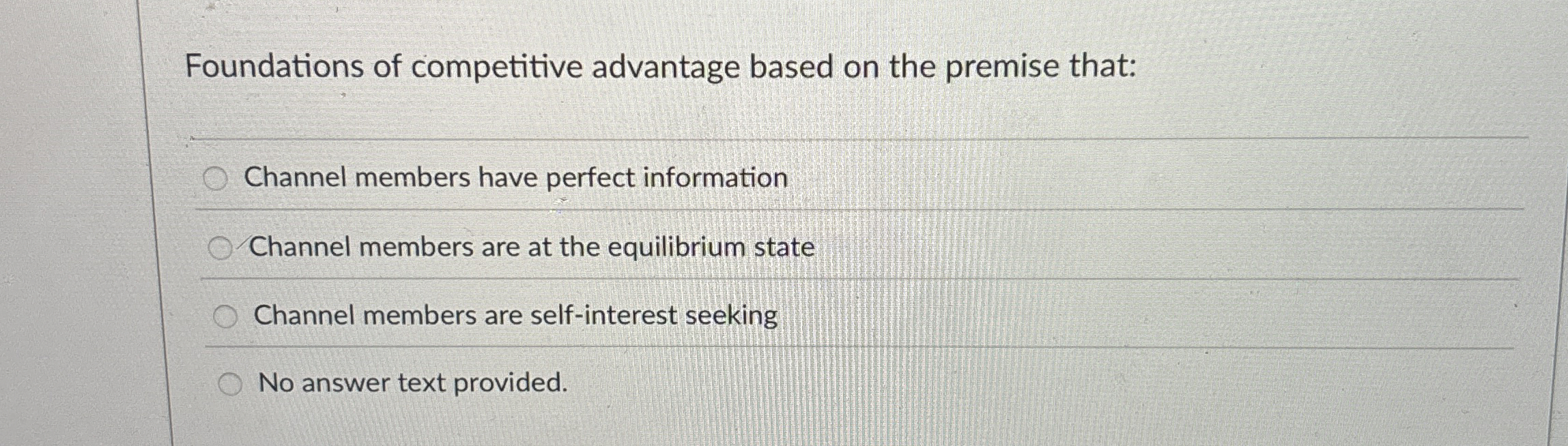 Solved Foundations of competitive advantage based on the | Chegg.com