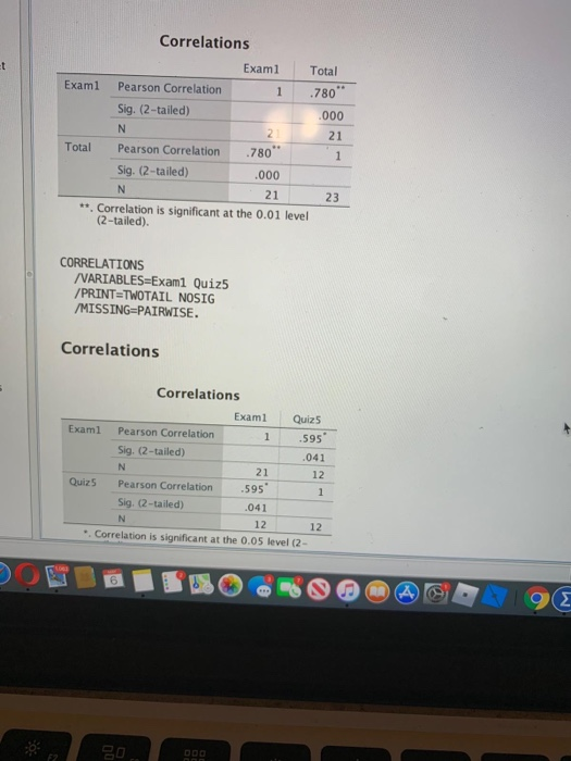 Solved o Calculate a Pearson's correlation between two | Chegg.com