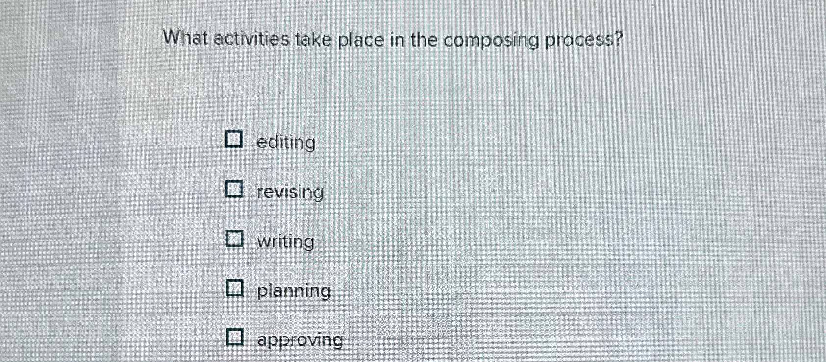 Solved What activities take place in the composing | Chegg.com