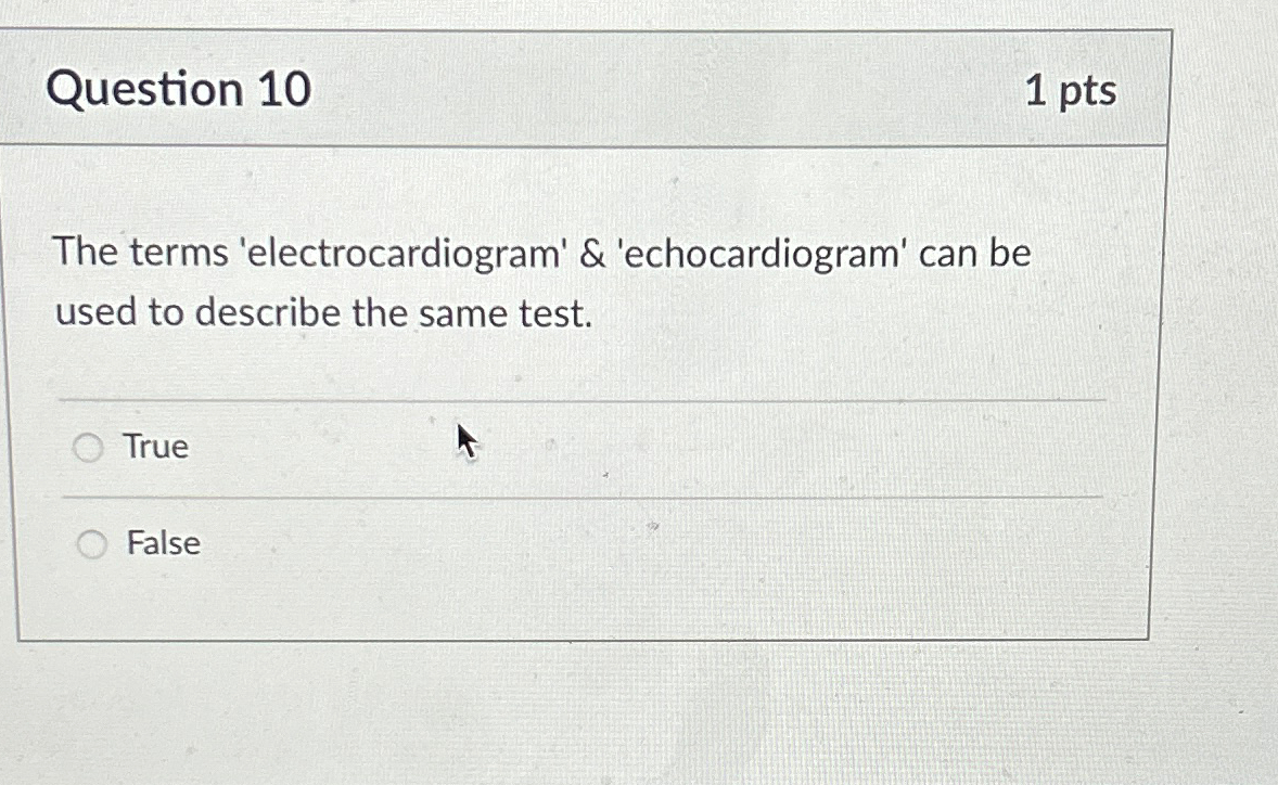Solved Question 101 ptsThe terms 'electrocardiogram' & | Chegg.com Solved Question 101 ptsThe terms 'electrocardiogram' & | Chegg.com