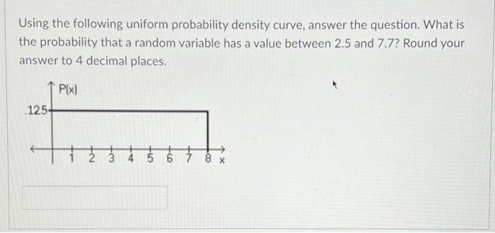 Solved Using the following uniform probability density | Chegg.com