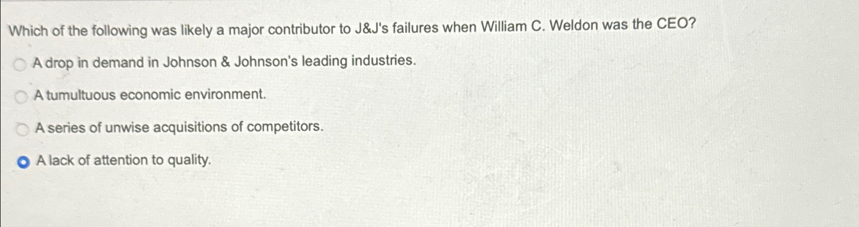 Solved Which of the following was likely a major contributor | Chegg.com