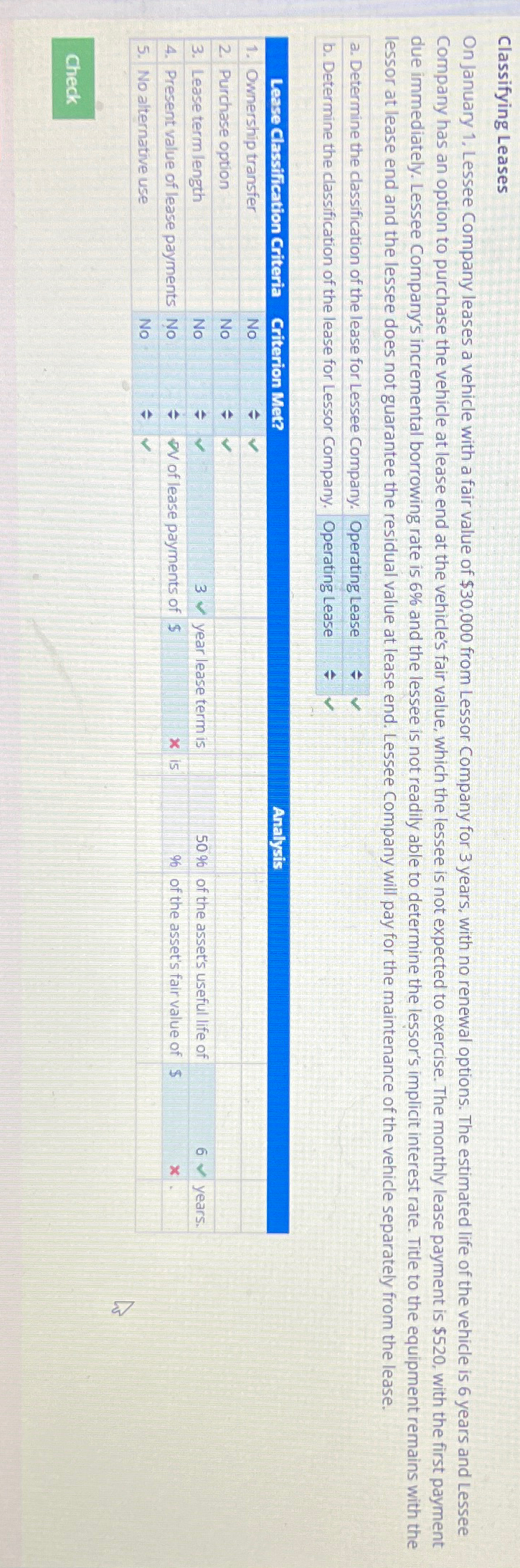 Solved Classifying LeasesOn January 1, Lessee Company | Chegg.com Solved Classifying LeasesOn January 1, Lessee Company | Chegg.com