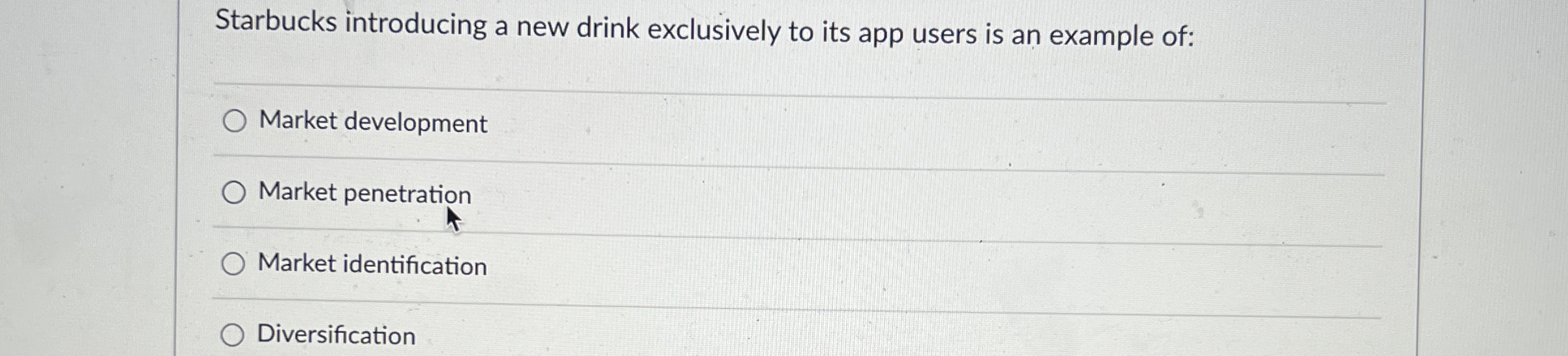 Solved Starbucks introducing a new drink exclusively to its | Chegg.com