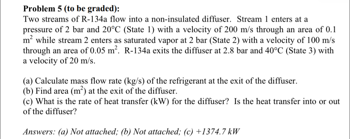Solved How to solve Problem 5 (to be graded):Two streams of | Chegg.com
