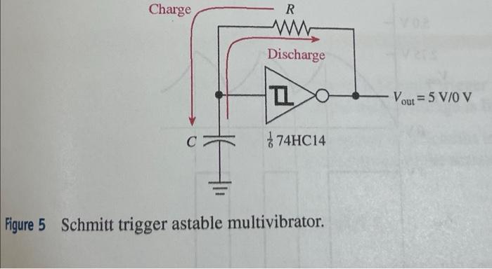 Solved a Why is a Schmitt trigger inverter used for the | Chegg.com