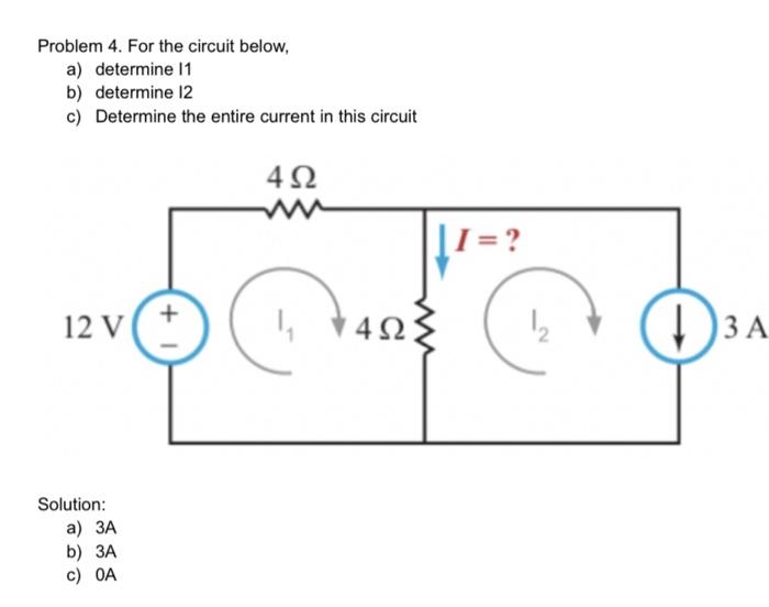 Solved Problem 4 For The Circuit Below A Determine 11 B 3831