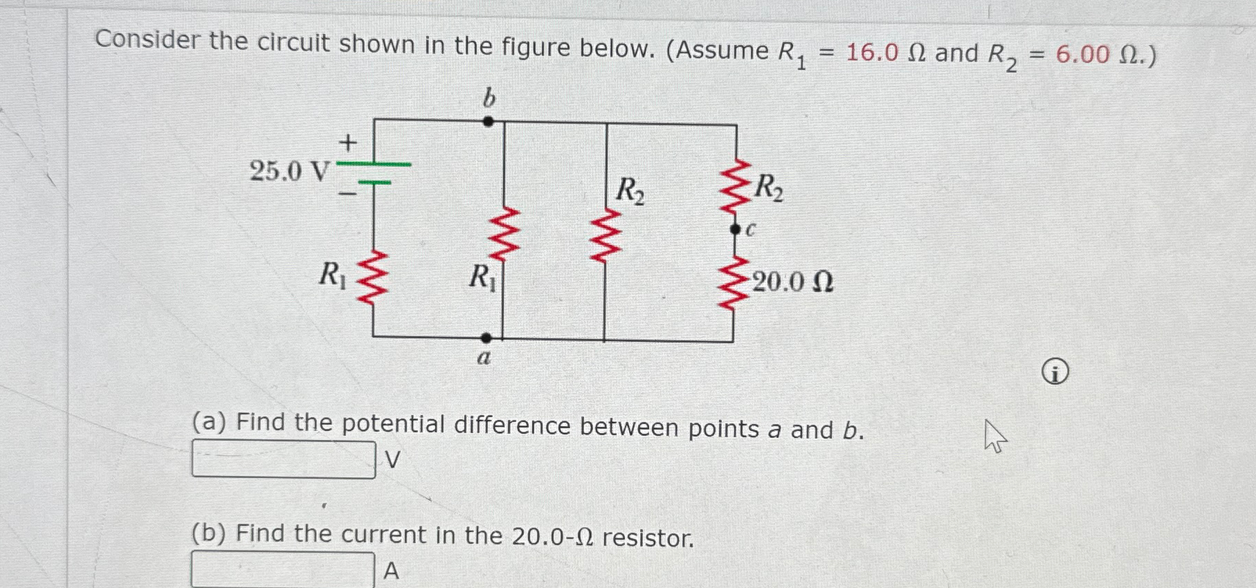 Solved Consider the circuit shown in the figure below. | Chegg.com