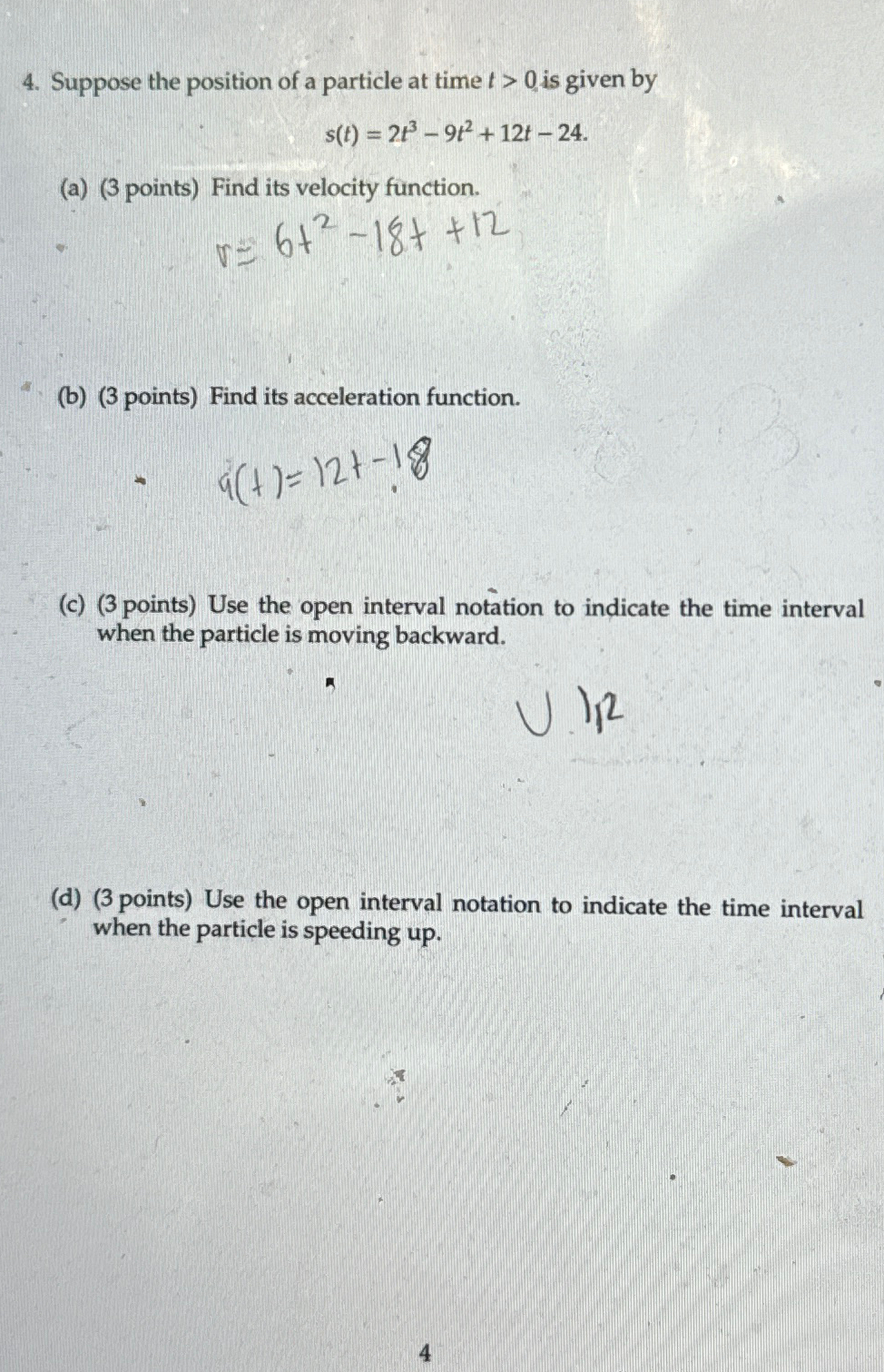Solved Suppose the position of a particle at time t>0 ﻿is | Chegg.com