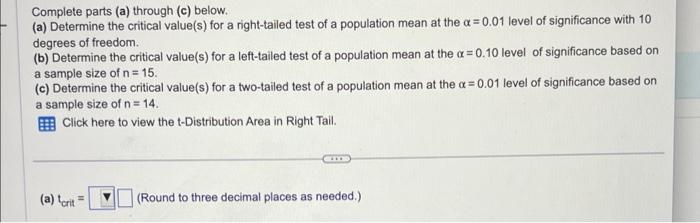 Solved Please complete parts A through C. In the format | Chegg.com