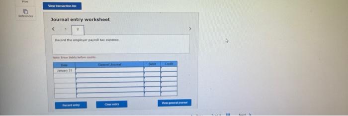 Exercise 8-9 (Algo) Record poyroll (LOB-3) yes. | Chegg.com