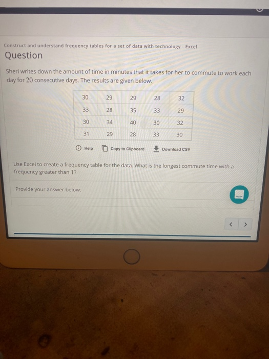 Solved Construct and understand frequency tables for a set | Chegg.com