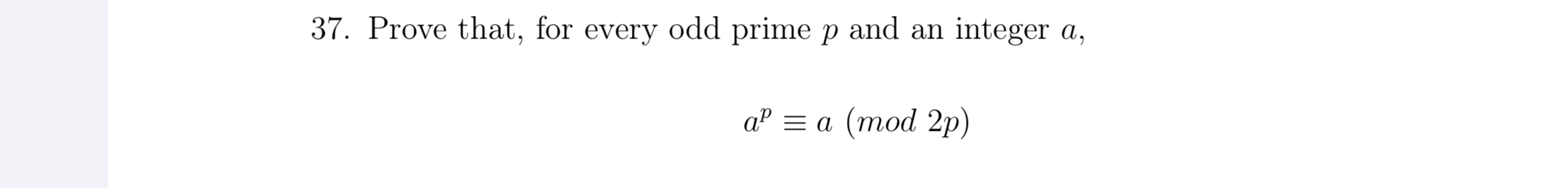 Prove that, for every odd prime p ﻿and an ﻿integer | Chegg.com