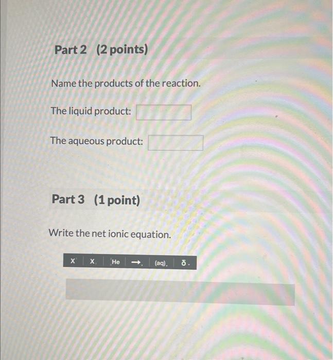 Solved 32 Question (4 points) Complete and balance the | Chegg.com