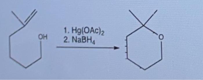 Solved 1. Hg(OAc)2 | Chegg.com