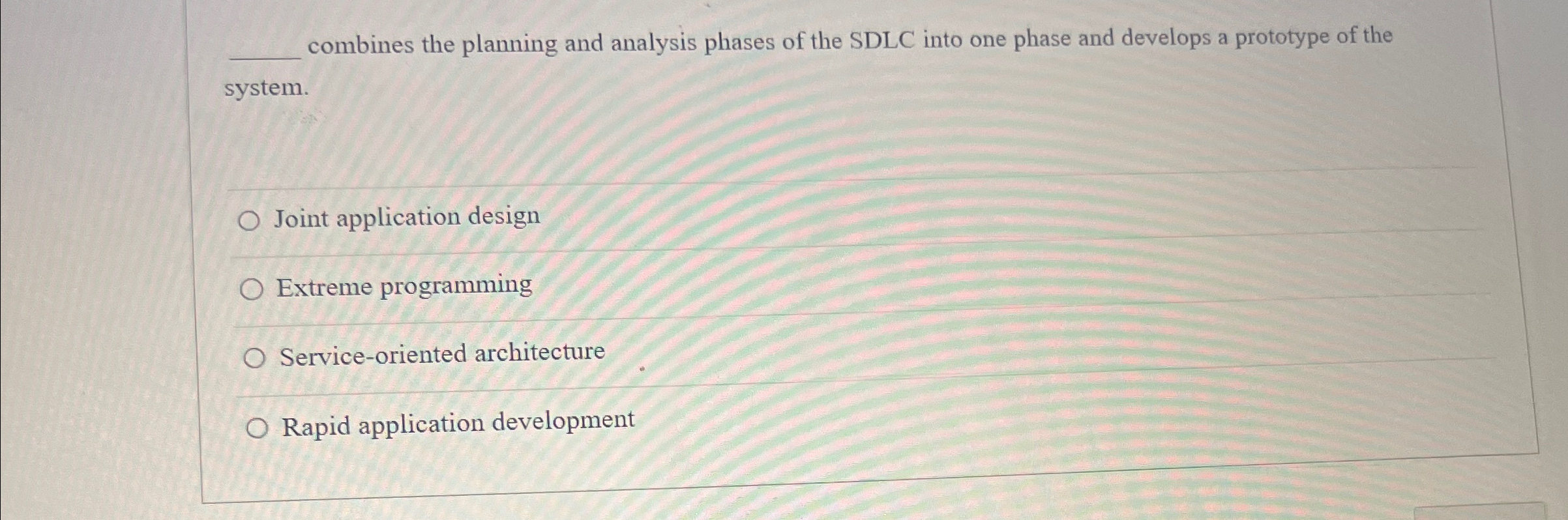 Solved q, ﻿combines the planning and analysis phases of the | Chegg.com