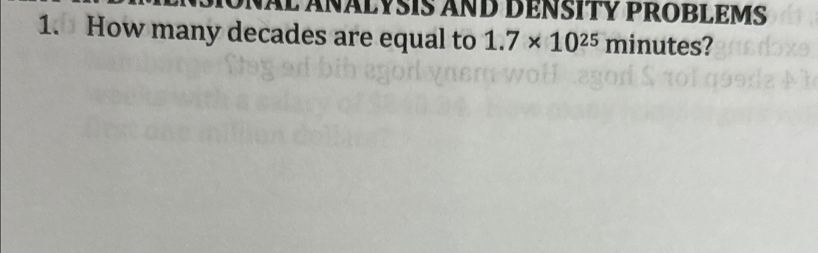 Solved How many decades are equal to 1.7*105 | Chegg.com
