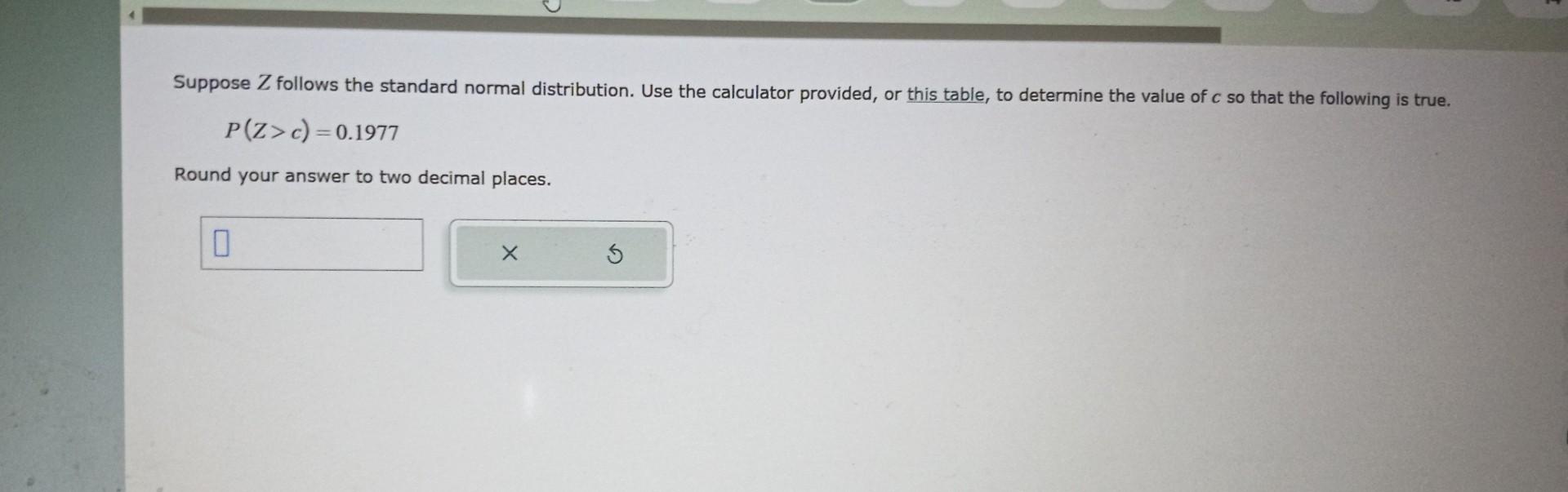 Solved Suppose Z follows the standard normal distribution. | Chegg.com