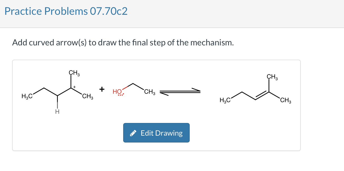 Solved Practice Problems 07.70c2Add curved arrow(s) ﻿to draw | Chegg.com