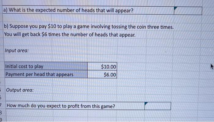 Solved Suppose you toss a fair coin three times and each | Chegg.com