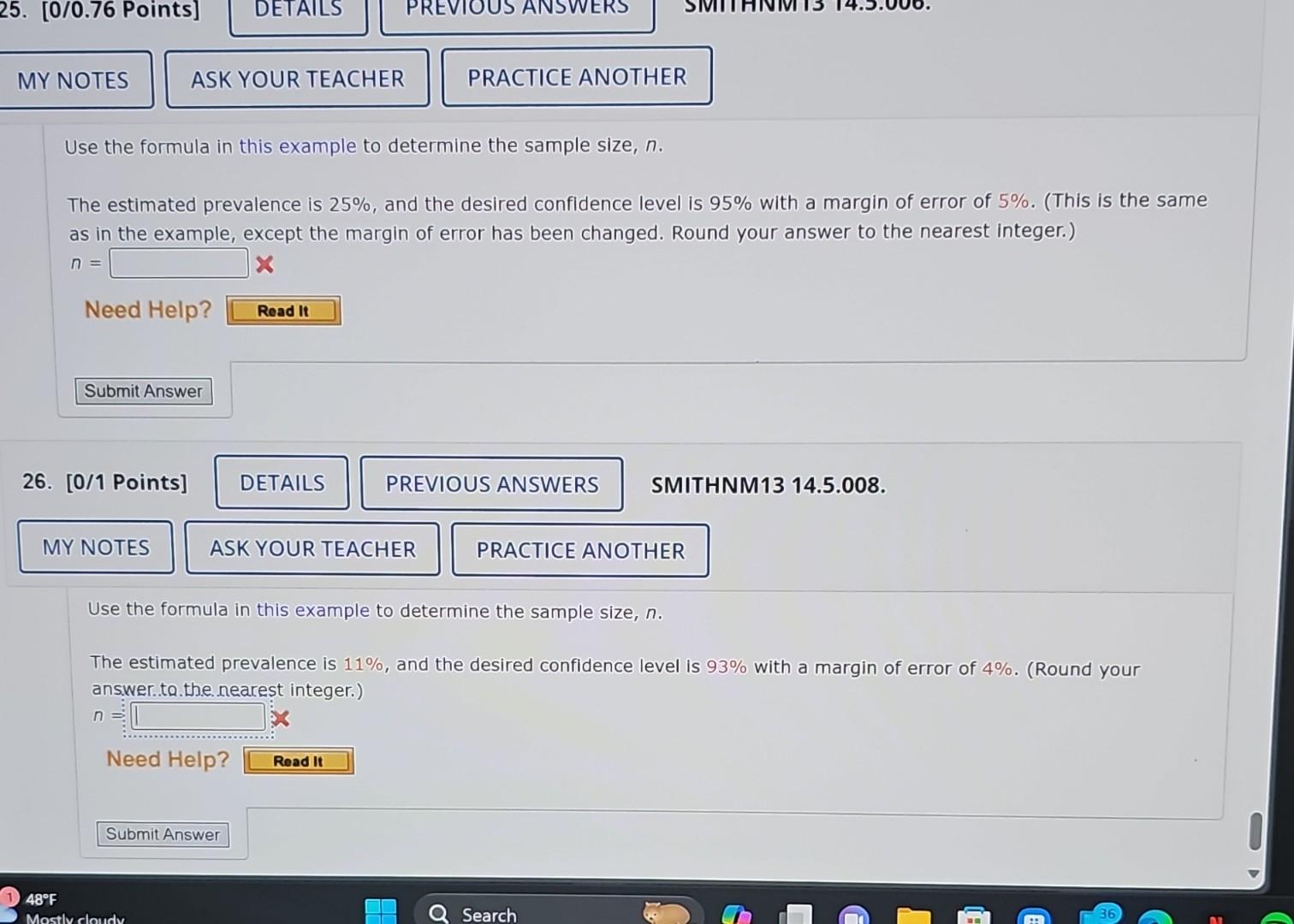 Solved Use the formula in this example to determine the | Chegg.com
