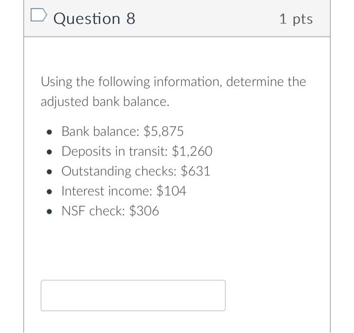 Solved Using the following information, determine the | Chegg.com