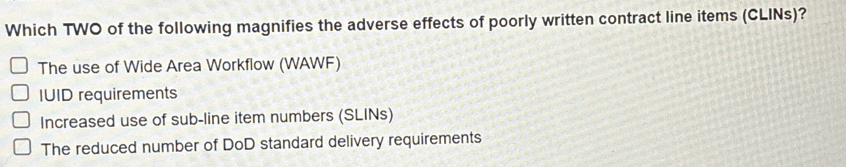Solved Which TWO of the following magnifies the adverse | Chegg.com