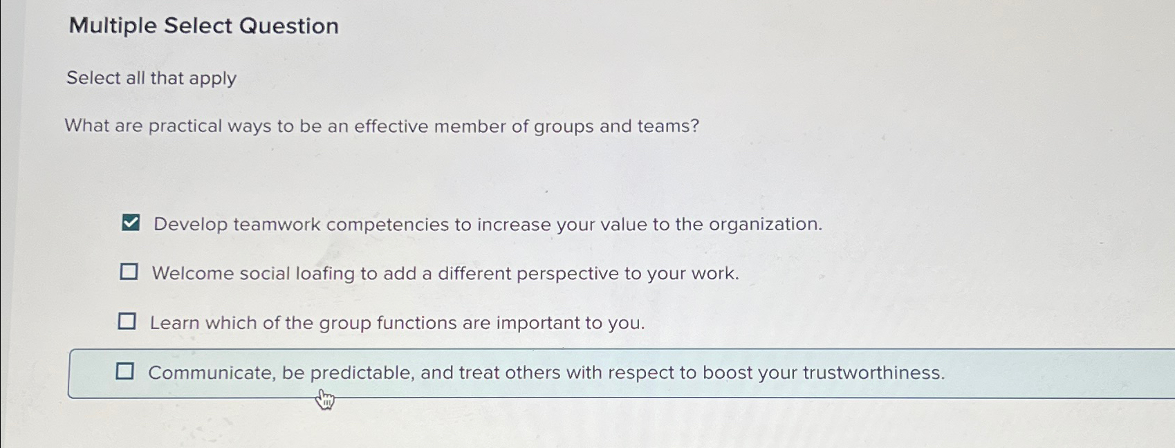 Solved Multiple Select QuestionSelect all that applyWhat are | Chegg.com