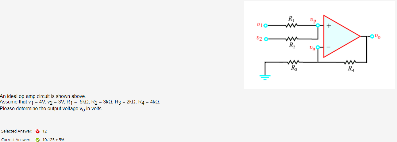 Solved An ideal op-amp circuit is shown above.Assume that | Chegg.com