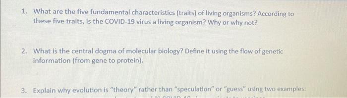 Solved 1. What are the five fundamental characteristics | Chegg.com