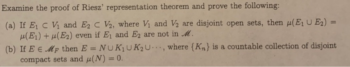 Examine The Proof Of Riesz Representation Theorem