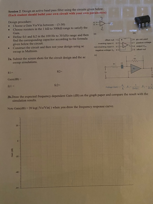 R Equipment: Operational Amplifier MULTISIM UA 741 or | Chegg.com