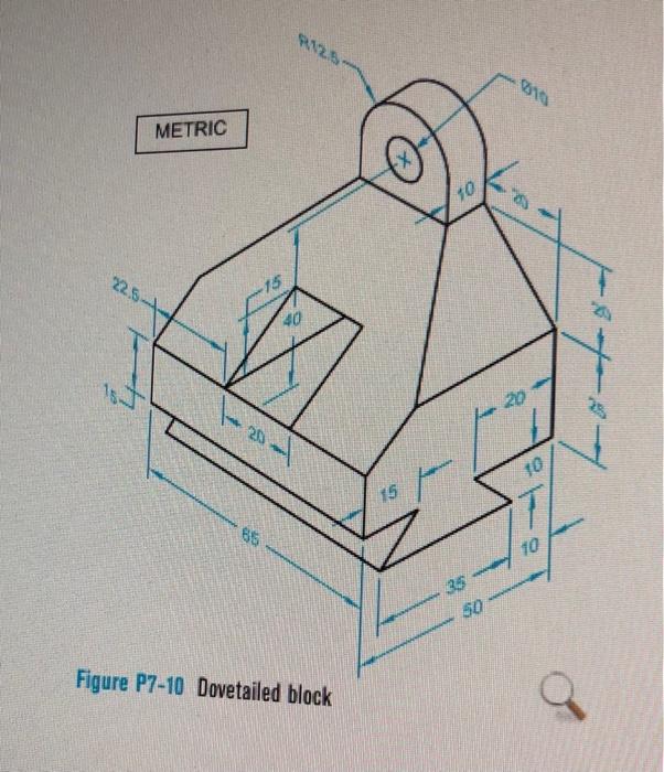 Solved Using the dimensioned isometric view, create the | Chegg.com