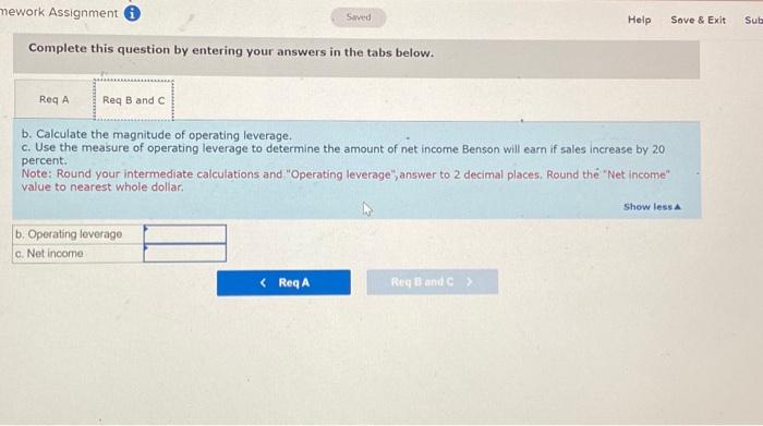 Solved Exercise 2-13A (Algo) Using contribution margin | Chegg.com
