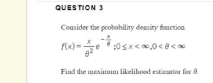Solved Consider the probability density function | Chegg.com