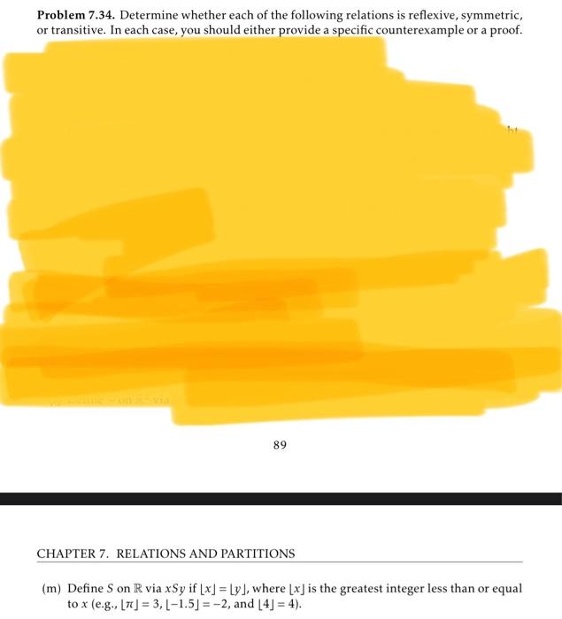 Solved Problem 7.34. Determine whether each of the following | Chegg.com