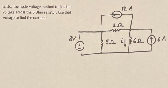 Solved find the voltage across 6 ohm resistor using | Chegg.com
