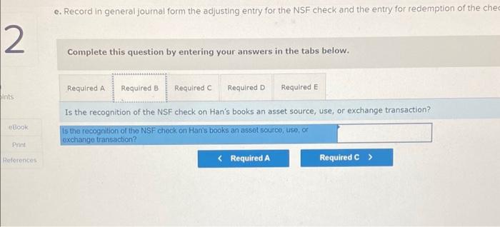 Solved 2 pints eBook Print References e. Record in general | Chegg.com