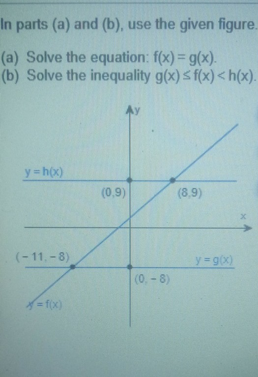Solved In parts (a) and (b), use the given figure. (a) Solve | Chegg.com