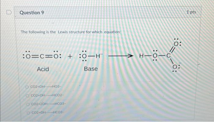 Solved Question 9 The following is the Lewis structure for | Chegg.com
