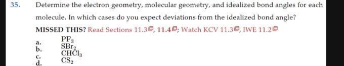 Solved 5. Determine the electron geometry, molecular | Chegg.com