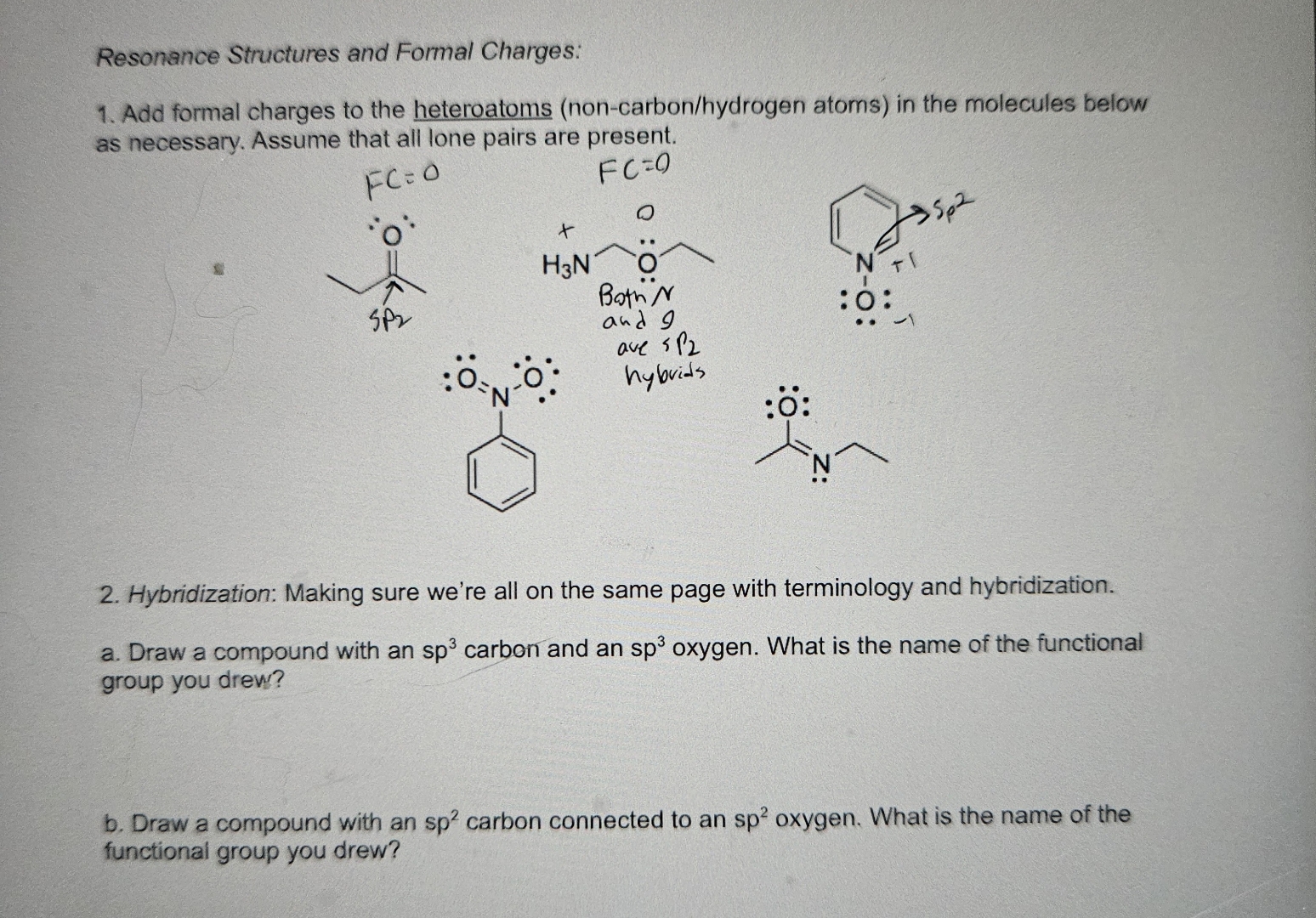 Solved Resonance Structures and Formal Charges:Add formal | Chegg.com