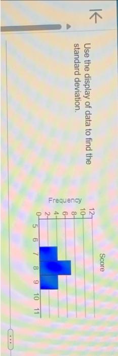 Solved K Use the display of data to find the standard | Chegg.com