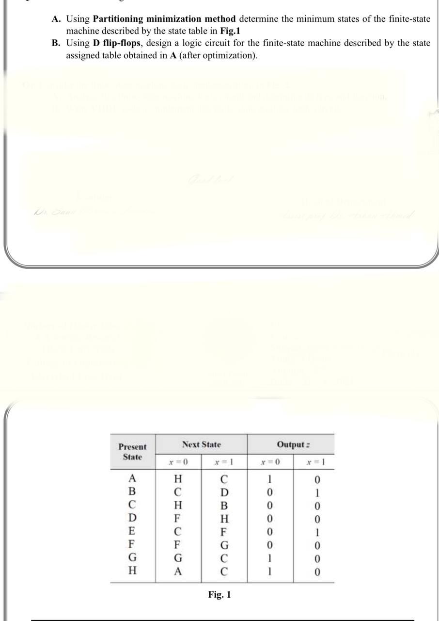 A. Using Partitioning minimization method determine | Chegg.com A. Using Partitioning minimization method determine | Chegg.com