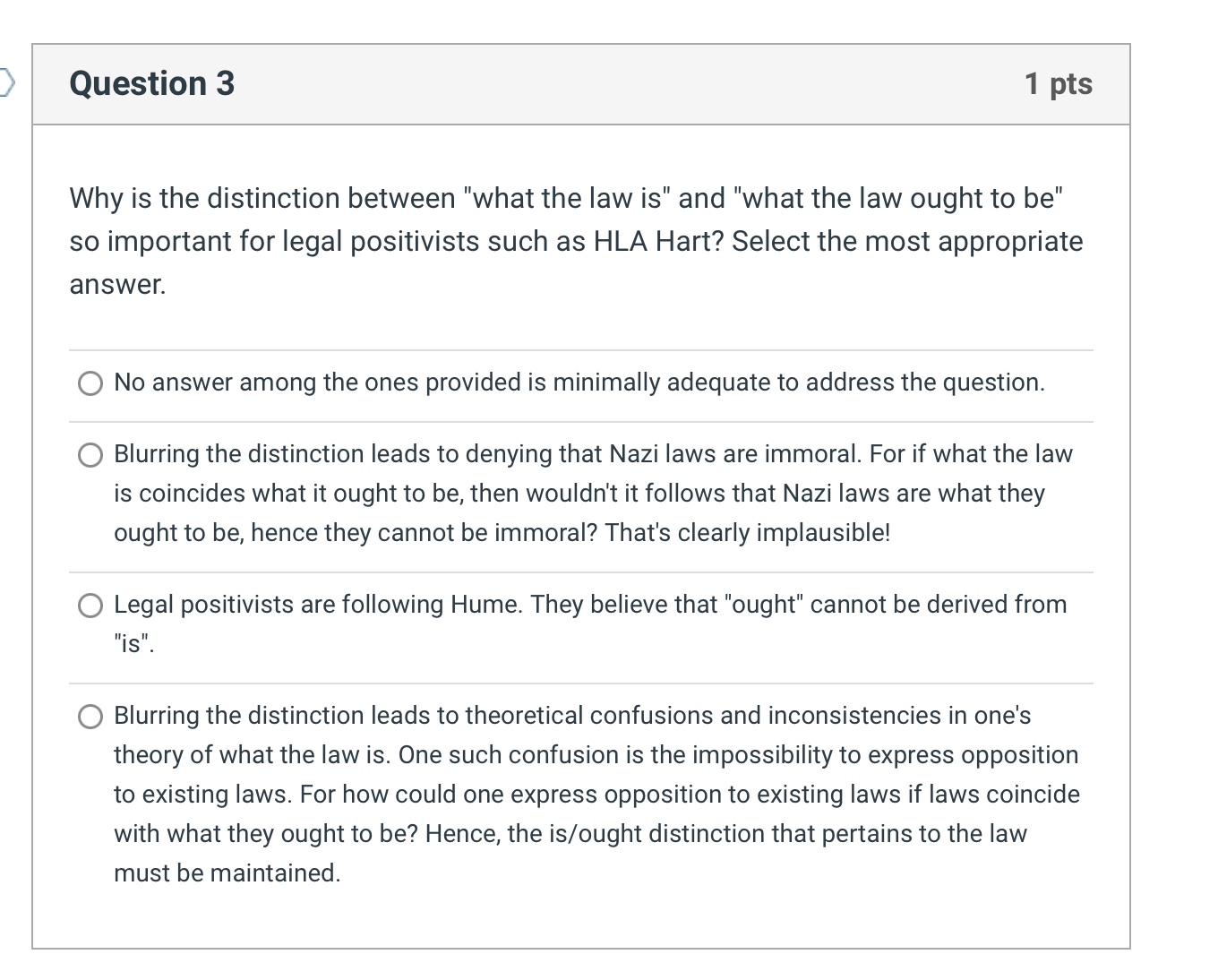 Solved Question 31 ﻿ptsWhy is the distinction between "what | Chegg.com
