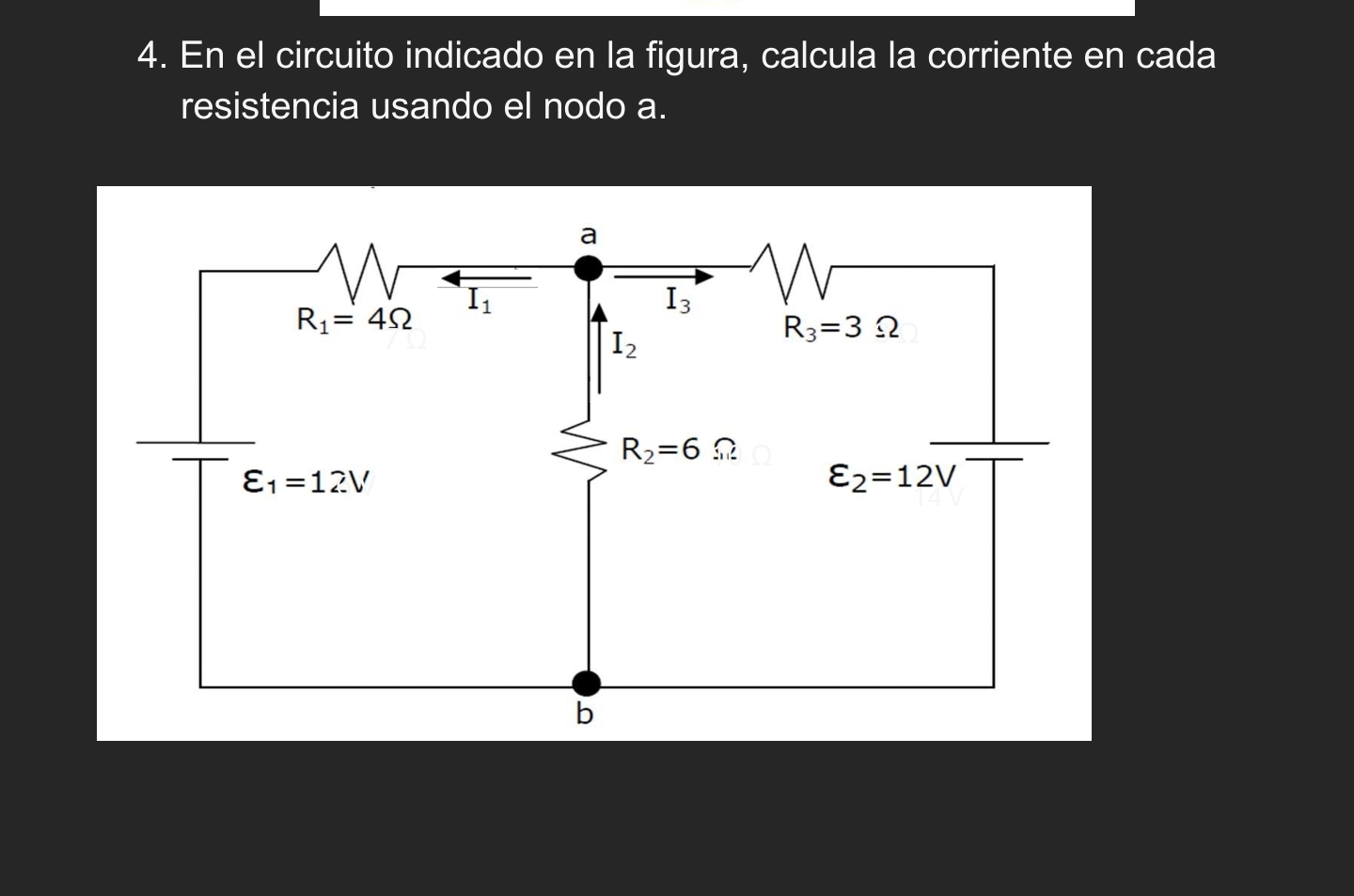 Solved En el circuito indicado en la figura, calcula la | Chegg.com