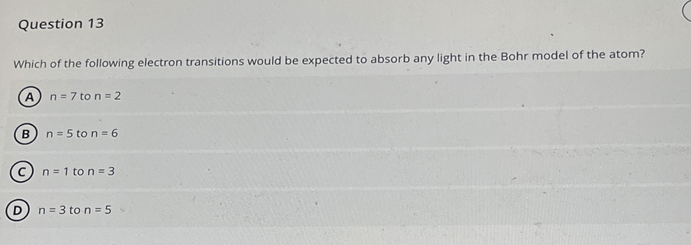 Solved Question 13Which of the following electron | Chegg.com