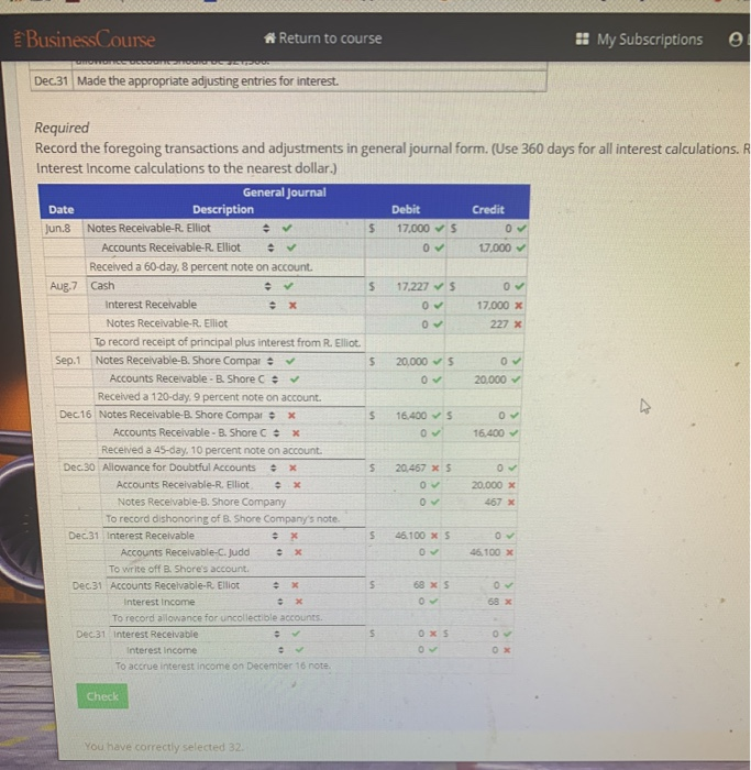 Solved Journal Entries for Accounts and Notes Receivable | Chegg.com