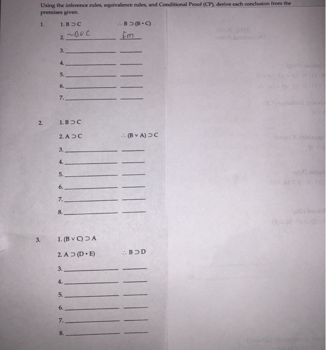 Solved Using the inference rules, equivalence rules, and | Chegg.com