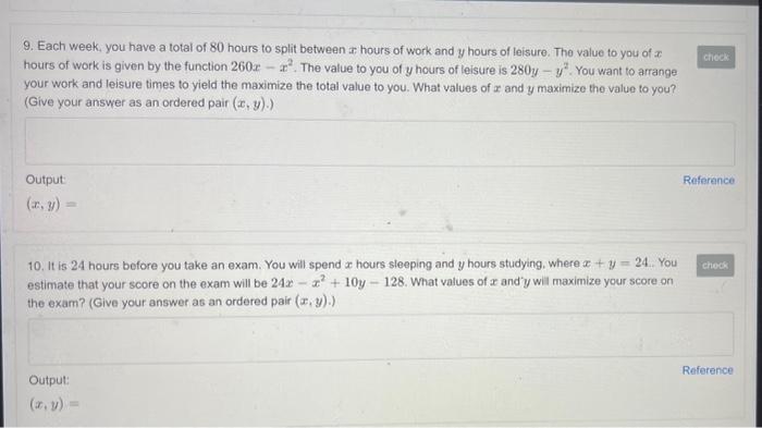 Solved 9. Each week. you have a total of 80 hours to split | Chegg.com